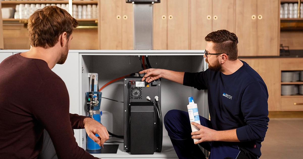 Waterdispenser onderhoud door experts | BRITA waterdispenser